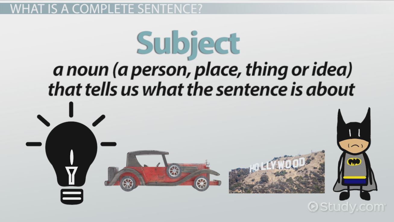 Complete And Incomplete Sentences Examples Overview Video Lesson Complete And Incomplete Sentences Examples Overview Video Lesson