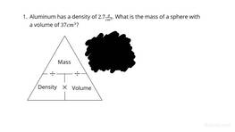 Middle School Density Question Practical Questions Sample Exam