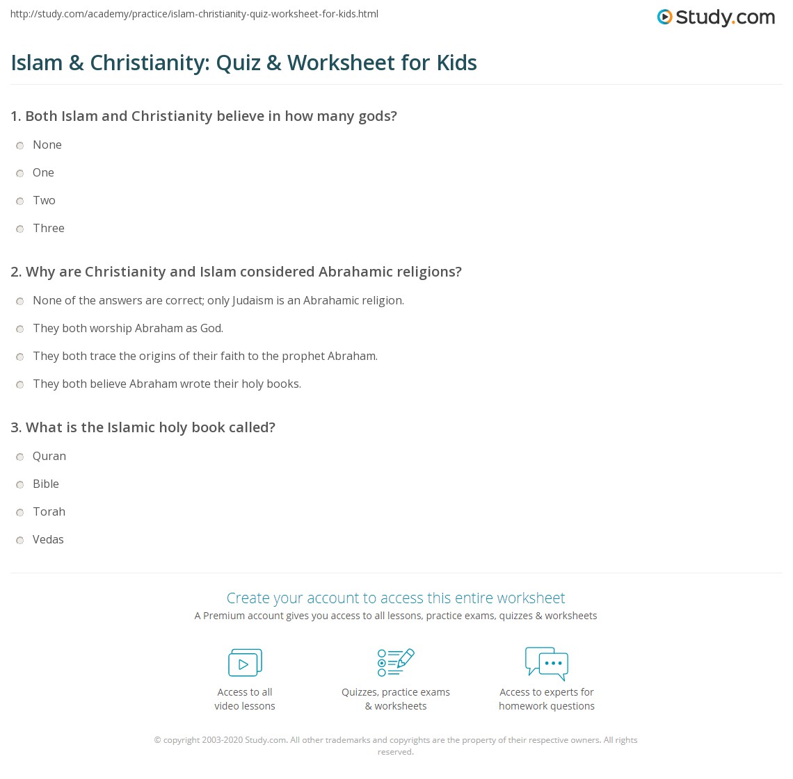 Islam Religion For Kids