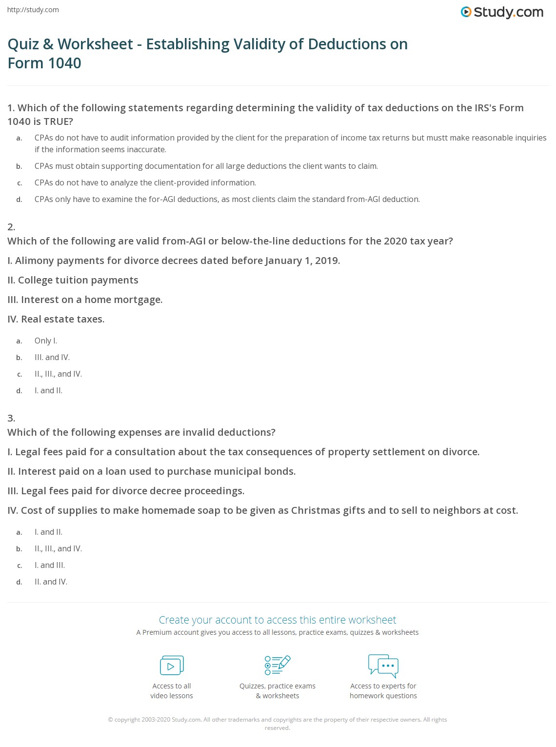 Validity Worksheets Criterion Validity Worksheet