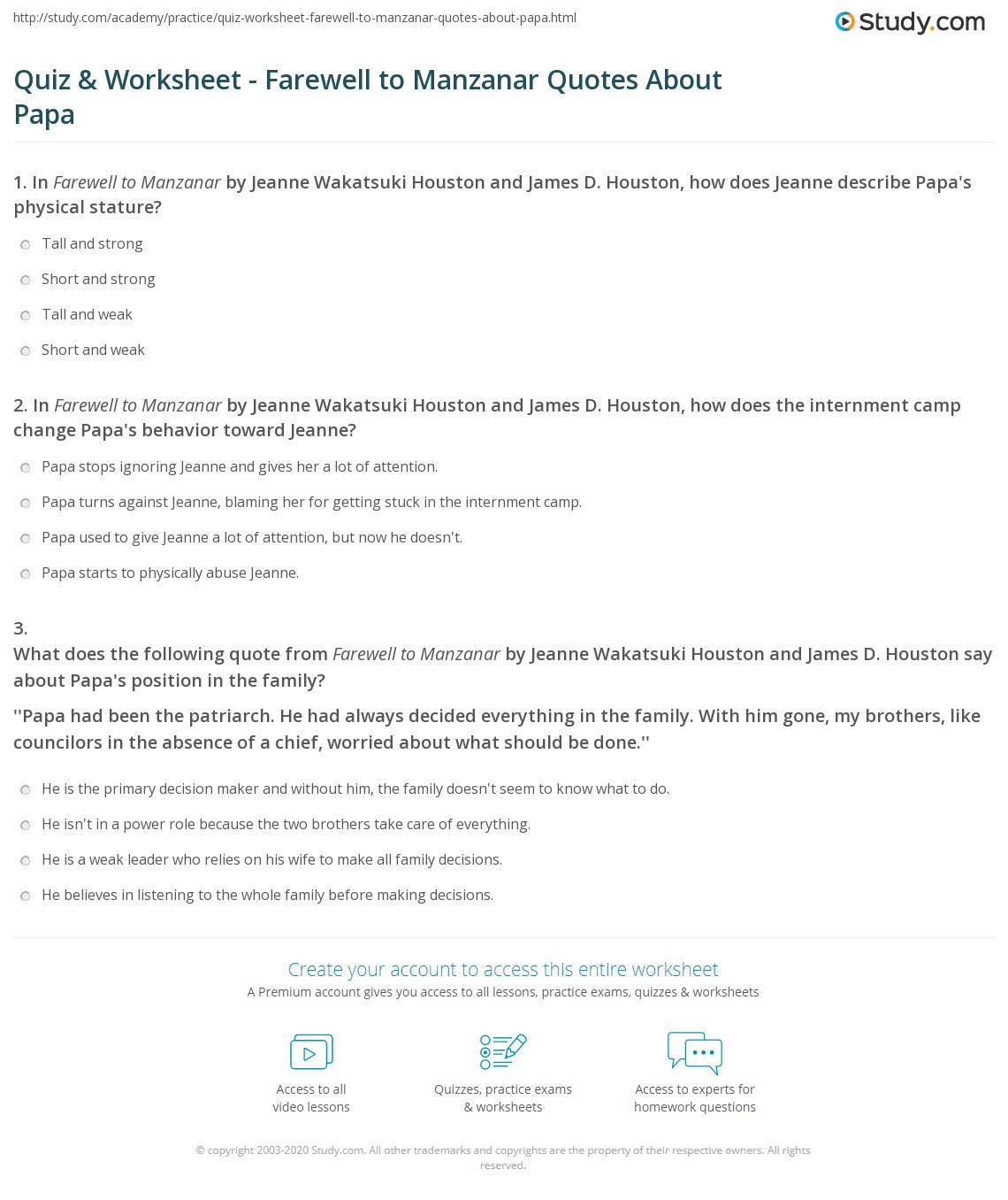 Farewell To Manzanar Quotes