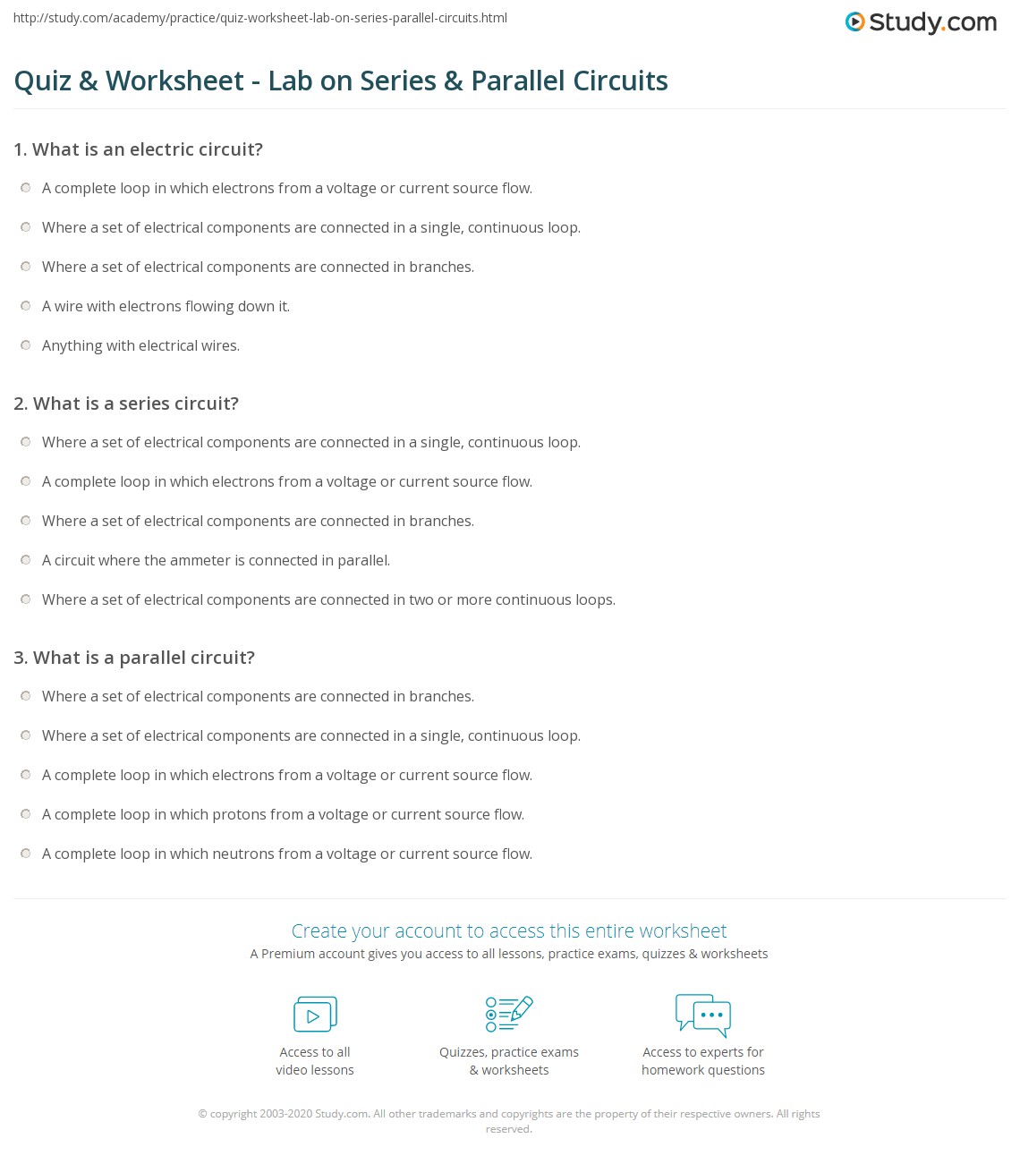 Series And Parallel Circuits Lab