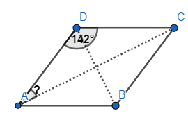 Finding Angle Measures Involving Diagonals of a Rhombus Practice ...
