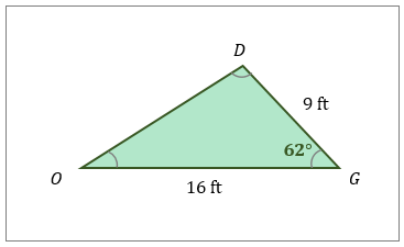 Using the Law of Cosines Practice | Algebra Practice Problems | Study.com