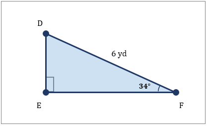 Using a Trigonometric Ratio to Find a Side Length in a Right Triangle ...