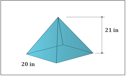 Finding the Surface Area of a Pyramid Practice | Geometry Practice ...