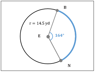 Finding Arc Length from Subtended Angle Practice | Geometry Practice ...