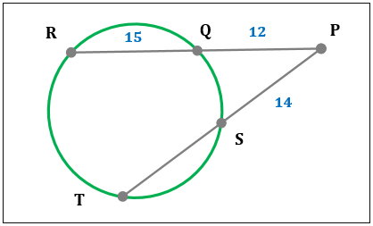 Finding Lengths of Two Secants Intersecting in the Exterior of a Circle ...