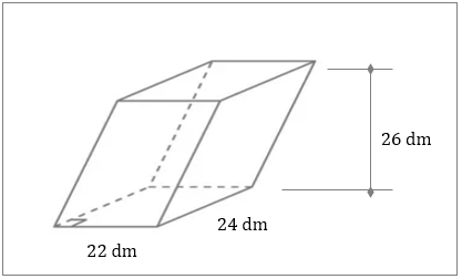 Finding the Volume of an Oblique Rectangular Prism Practice | Geometry ...