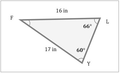 Finding the Area of a Triangle with the Law of Sines Practice | Algebra ...