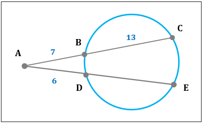 Finding Lengths of Two Secants Intersecting in the Exterior of a Circle ...