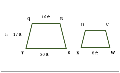 Finding the Area of a Similar Figure Using the Ratio of Area of Similar ...
