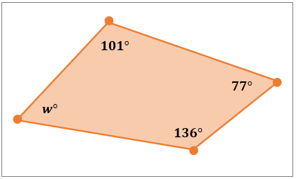 Finding the Missing Angle Measure of a Quadrilateral Practice ...