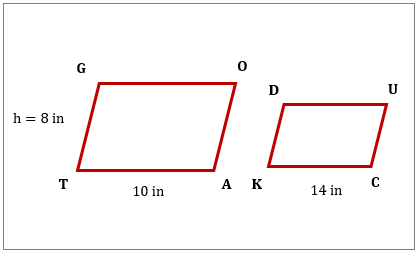 Finding the Area of a Similar Figure Using the Ratio of Area of Similar ...