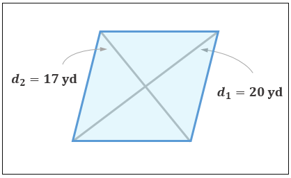 Finding the Area of a Rhombus Practice | Geometry Practice Problems ...