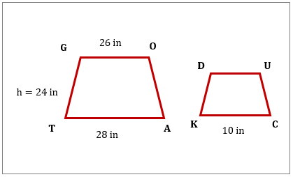 Finding the Area of a Similar Figure Using the Ratio of Area of Similar ...
