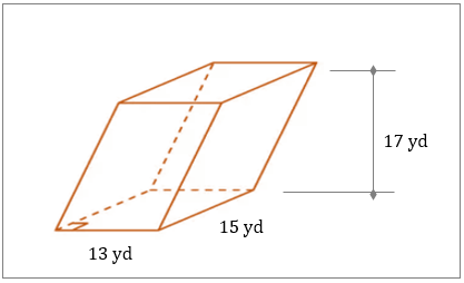 Finding the Volume of an Oblique Rectangular Prism Practice | Geometry ...