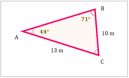 Finding the Area of a Triangle with the Law of Sines Practice | Algebra ...