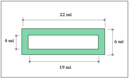 Finding the Area Between Two Rectangles Practice | Geometry Practice ...