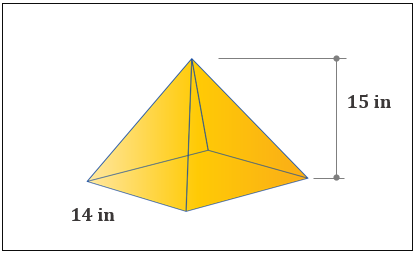 Finding the Surface Area of a Pyramid Practice | Geometry Practice ...