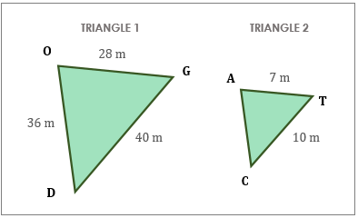 Finding the Missing Side Length Given Two Similar Triangles Practice ...