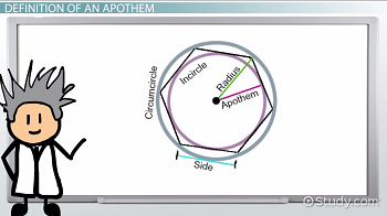 Apothem Definition, Formula & Examples - Lesson | Study.com