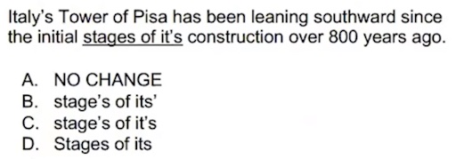 Punctuation - Apostrophes: Study.com SAT& Writing & Language Exam Prep ...