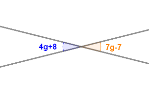 Solving Equations Involving Vertical Angles and Linear Pairs Practice ...