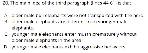 Main Idea of the Paragraph | Study.com ACT& Reading Test Prep - Lesson ...