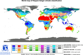 Koppen Climate Classification System, Zones & Map - Lesson | Study.com