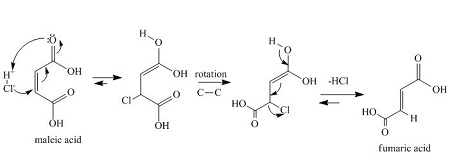 what is the possible mechanisms for the reaction of maleic acid to ...