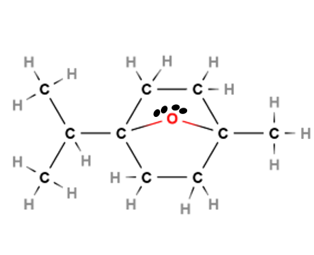 The molecular structure of 1,4-cineole is represented below. [{Image ...