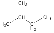 What is the condensed structural formula of 2-Methylbutane? | Study.com