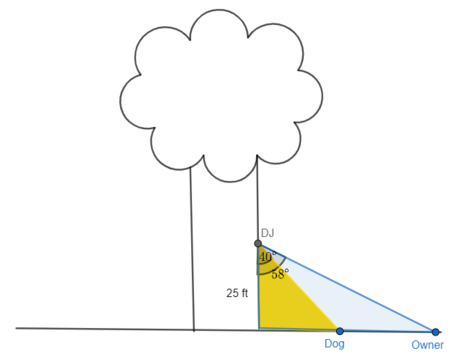 How to Find a Length in a Word Problem with 2 Right Triangles Using ...
