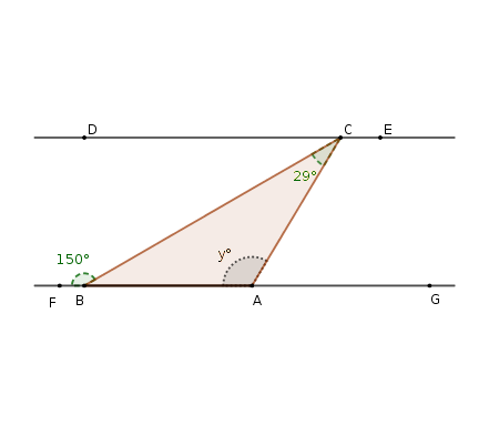 Finding an Angle Measure Given a Triangle & Parallel Lines Practice ...