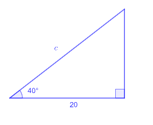 Using Trigonometric Ratios to Solve for a Side of a Right Triangle ...