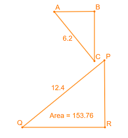 Using the Area of Similar Triangles Theorem to Solve for Area Practice ...