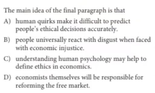 Main Idea - Main Idea of the Paragraph: Study.com SAT& Reading Exam ...