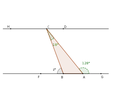 Finding an Angle Measure Given a Triangle & Parallel Lines Practice ...