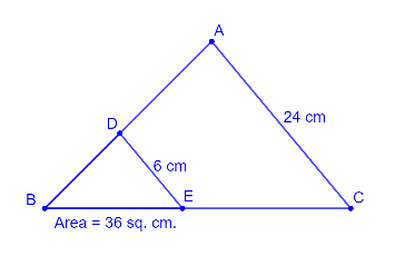 Using the Area of Similar Triangles Theorem to Solve for Area Practice ...