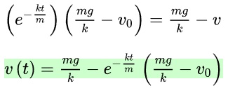 Deriving Vertical Motion Equations with Air Resistance | Study.com
