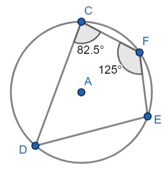 Establishing Facts About the Angles of a Quadrilateral Inscribed in a ...