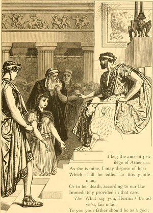 Demetrius & Hermia in A Midsummer Night's Dream by Shakespeare | Study.com