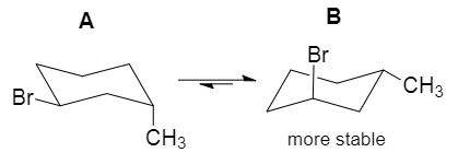 Solved: Draw the most stable chair conformation for each of the ...