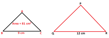 Using the Area of Similar Triangles Theorem to Solve for Area Practice ...