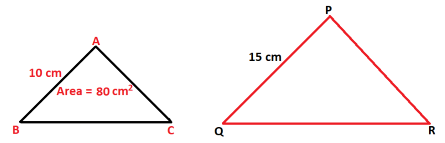 Using the Area of Similar Triangles Theorem to Solve for Area Practice ...