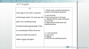 Study.com ACT& English Test Prep: How to Make Smart Guesses on the ACT ...