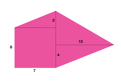 Finding the Area of a Figure Composed of Rectangles & Triangles ...