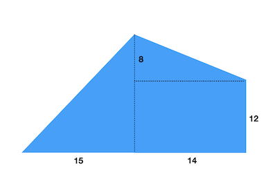 Finding the Area of a Figure Composed of Rectangles & Triangles ...