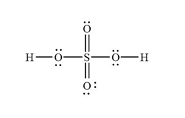 Draw H2so4 Lewis Dot Structure Class 11 Chemistry Cbse